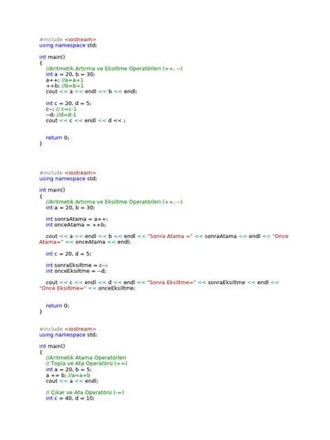 Algoritma Ve Programlama Ders Notu 3 Pdf