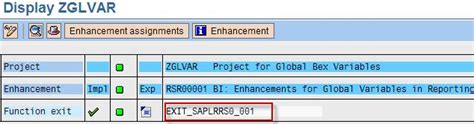 Sap Business Intelligence 70 Debugging Cmod User Exit Variables
