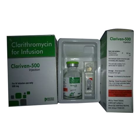 Clarithromycin Infusion Iv Liquid For Treatment Of Bacterial