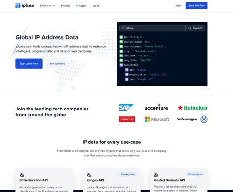 Ip Geolocation Api Pitchwall
