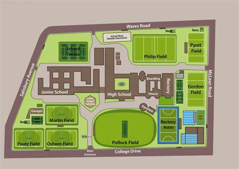 Campus Map Sports Fields Grey High School