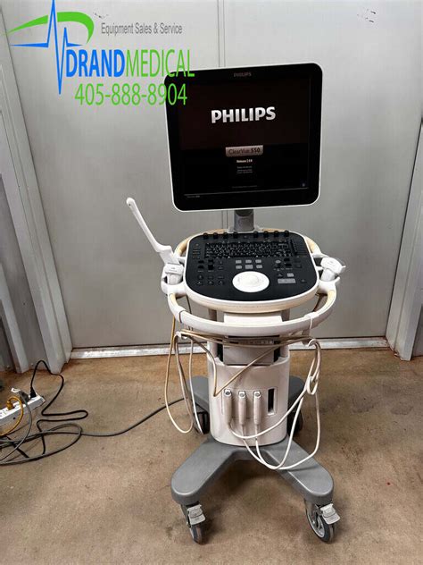 Philips Clearvue 550 Ultrasound Machine W L12 4 C5 2 And C9 4v Medsold