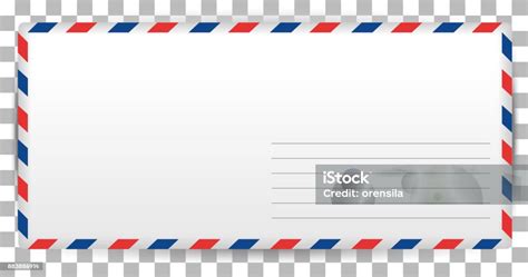 투명 한 바탕에 산타 클로스의 빈 편지 템플릿 항공우편을 작성 하기 위한 봉투 봉투에 대한 스톡 벡터 아트 및 기타 이미지 봉투 항공우편 공란 Istock
