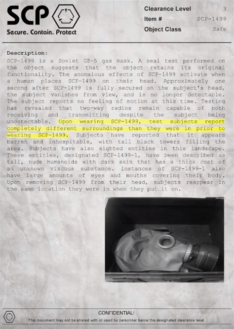 Scp 1499 Official Scp Unity Wiki