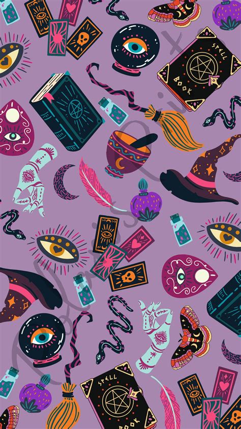 Witchy Wallpaper Astrology Wallpaper Stock Illustrations 76 890