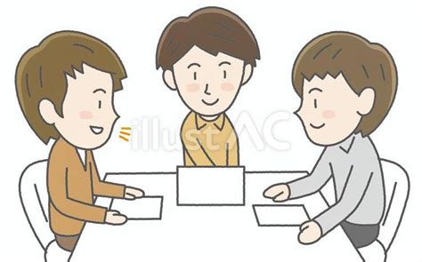 打合せ 男性イラスト No 23544897｜無料イラスト・フリー素材なら「イラストac」