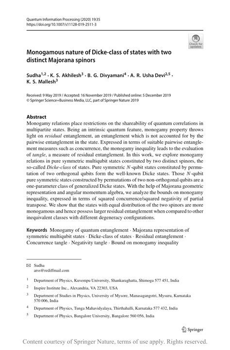 Monogamous Nature Of Dicke Class Of States With Two Distinct Majorana