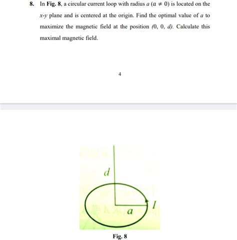 solved a circular current loop with radius a 𝑎 ≠ 0 is