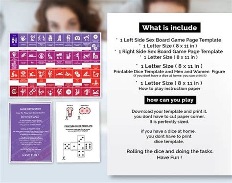 Afdrukbare Ondeugende Sex Spel Erotisch Bordspel Stout Spel Voor Koppels