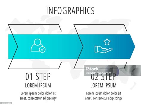 현대 벡터 플랫 일러스트레이션입니다 두 가지 요소 모양 아이콘인 인포그래픽 화살표 템플릿 비즈니스 프리젠 테이션 웹 디자인 인터페이스 교육 2 단계다이어그램을 위해 설계된