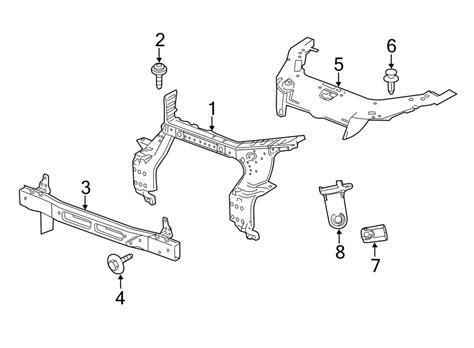 Buick Enclave Radiator Support Access Cover Front 20934958 Mcelveen Buick Gmc Summerville Sc