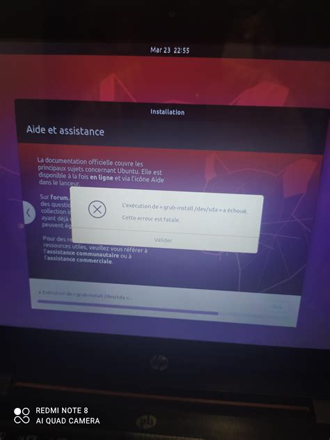 hi i might need help with ubuntu installation whenever i try to