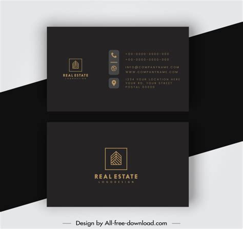 Real Estate Business Cards Templates