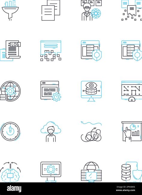 Asset Management Linear Icons Set Investments Portfolio Optimization Allocation