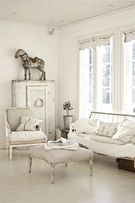 Antique White Living Room Ideas