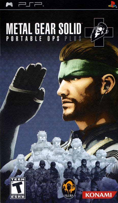 Metal Gear Solid Portable Ops Plus 2007 Psp Box Cover Art Mobygames