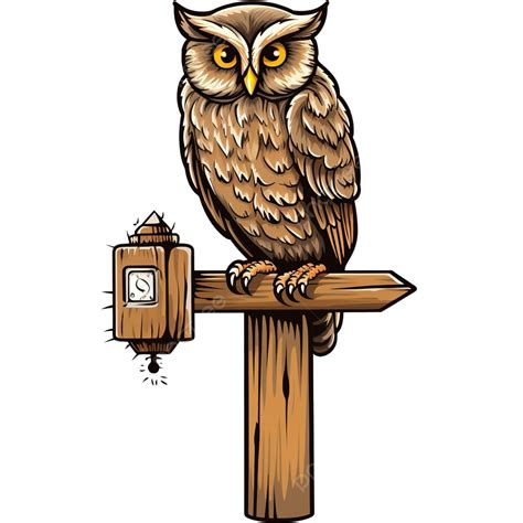 포스트 레트로에 올빼미 복고풍 올빼미 게시하다 Png 일러스트 및 이미지 에 대한 무료 다운로드 Pngtree