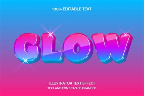 Glow Text Effect Graphic By 4gladiator Studio44 Creative Fabrica