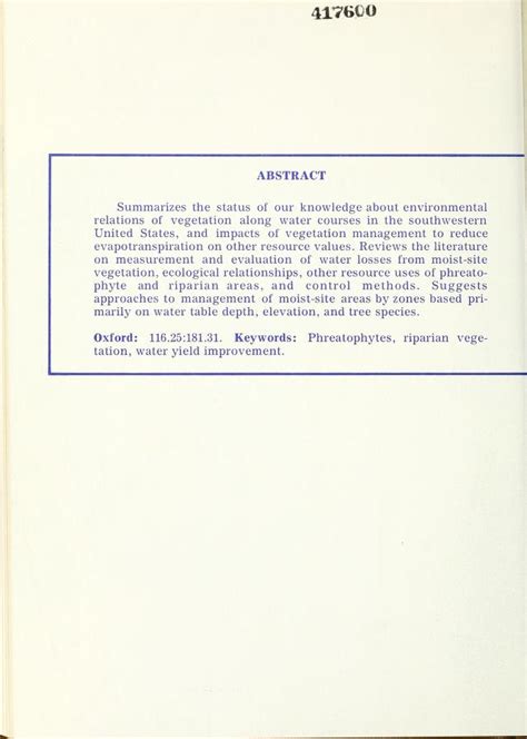 Phreatophytes