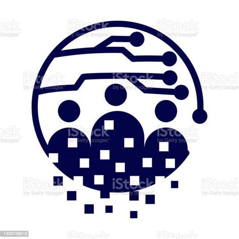 디지털 팀 기술 세계 로고 아이콘 일러스트 브랜드 아이덴티티 가상현실에 대한 스톡 벡터 아트 및 기타 이미지 가상현실 개념 개념과 주제 Istock