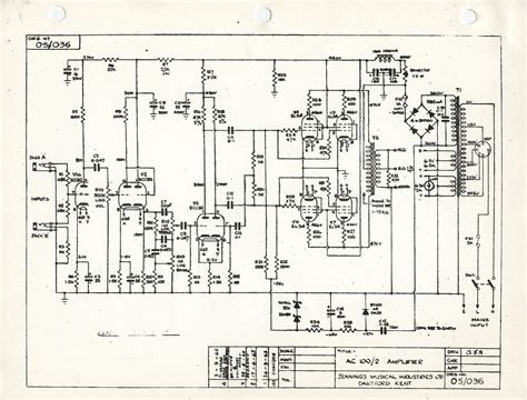 Vox AC100 Schematics