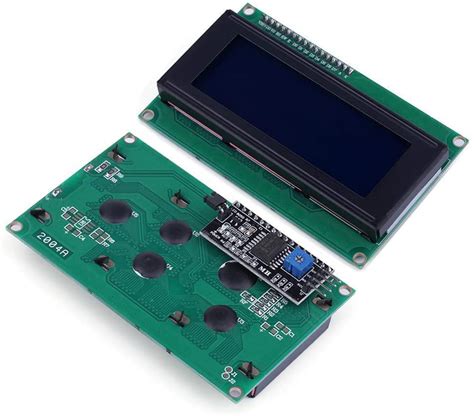Display Lcd 20x4 Retroilluminato Blu Seriale Iic I2c 2004 Arduino Winmar
