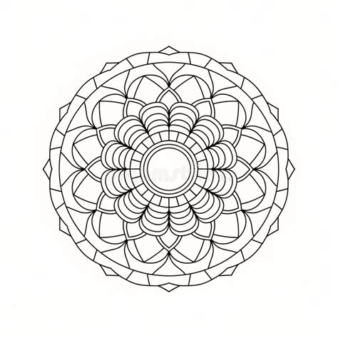 Exploring The Symbolism And Art Of Mandalas A Journey Into Sacred Geometry Stock Illustration