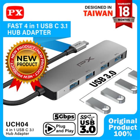 Promo Usb Hub Converter Type C Macbook Laptop Usb In Px Uch Digital Shop