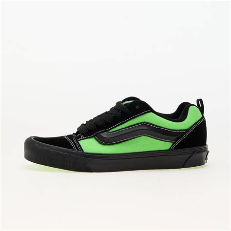Chaussures Et Baskets Homme Vans Knu Skool 2 Tone Black Green Queens 💚