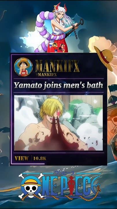 Yamato Joins Mens Bath Onepiece Yamato Luffy Anime Animeedit