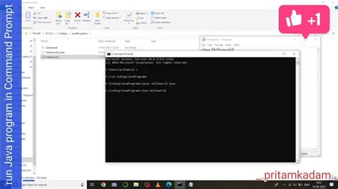 How To Install Jdk And Run 1st Java Program In Command Prompt Youtube