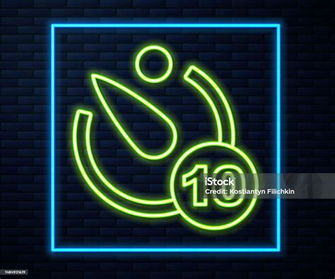 빛나는 네온 라인 카메라 타이머 아이콘은 벽돌 벽 배경에 분리되어 있습니다 사진 노출 스톱워치 타이머 10 초 벡터 10에 대한 스톡 벡터 아트 및 기타 이미지 Istock