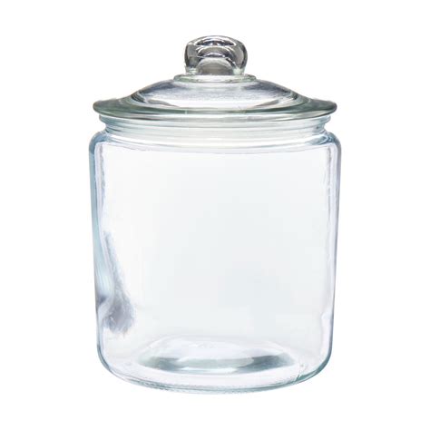Storage Glass Canister With Lid Large