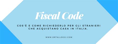 Fiscal Code For Foreigners