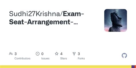 Github Sudhi27krishnaexam Seat Arrangement System