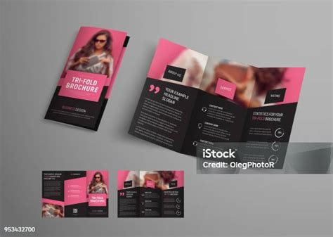대각선 요소와 장소는 사진에 대 한 트라이 배 브로셔 템플릿 3단 브로슈어에 대한 스톡 벡터 아트 및 기타 이미지 3단