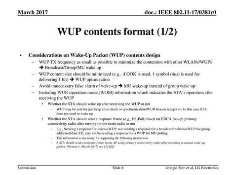 WUR MAC issues follow-up - ppt download