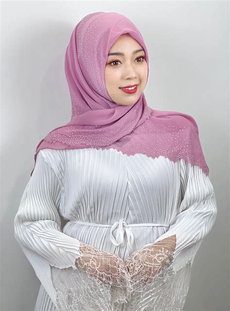 Muslim Headscarf 8 Color Quality Solid Color Square Headscarf Hijab