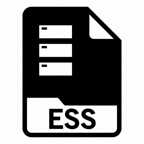 Database Document Ess File Icon Download On Iconfinder