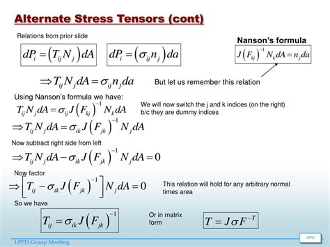 Ppt Theory Of Large Deformation And Alternate Stress Tensors Powerpoint Presentation Id 6011230