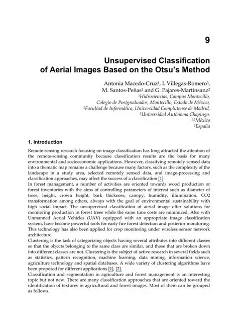 pdf unsupervised classification of aerial images based on the otsu s method dokumen tips