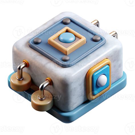 Impressive Artistic Living Tech Component With Metallic Sheen Isolated Professional 58040554 Png