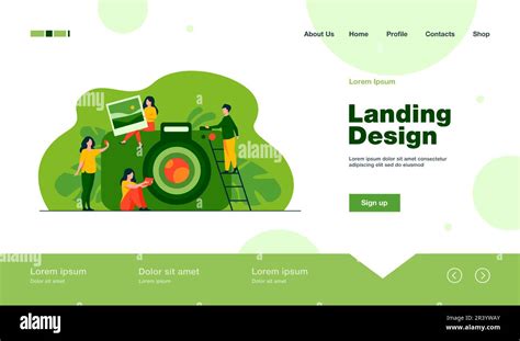 Tiny People And Large Photo Camera Stock Vector Image And Art Alamy