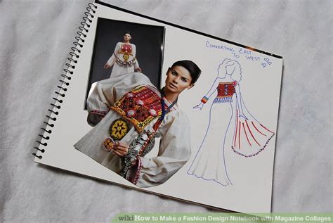 How To Make A Fashion Design Notebook With Magazine Collages