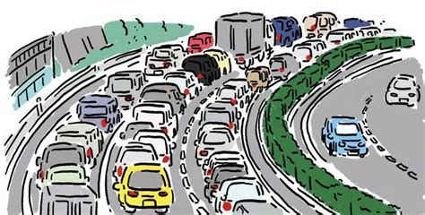 渋滞イラスト／無料イラストなら「イラストac」