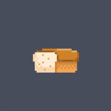 Bread In Pixel Art Style 23002855 Vector Art At Vecteezy