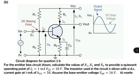 Solved B 2circuit Diagram For Question 2bfor The Emitter