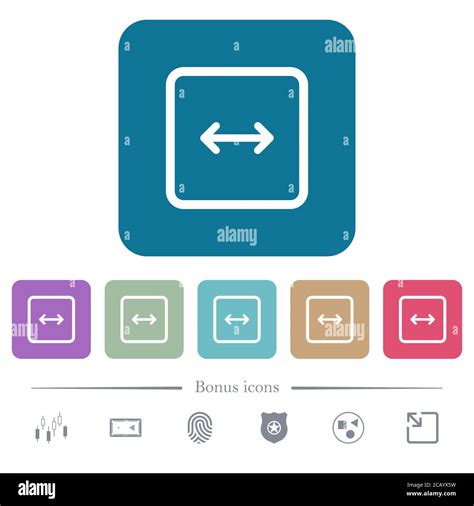 adjust object width white flat icons on color rounded square