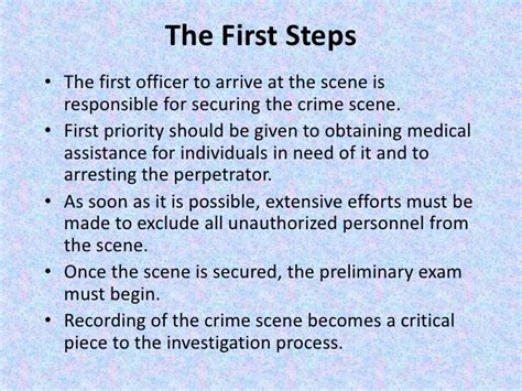 7 Steps Of A Crime Scene Investigation Gptei