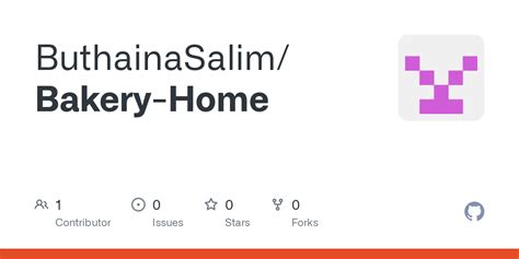 GitHub ButhainaSalim Bakery Home